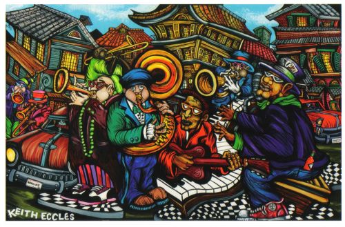 N.O. Jazz Band Print